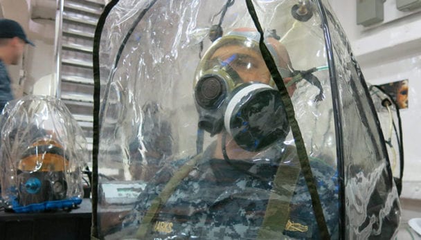 In Pictures: Gas Mask Fit Test