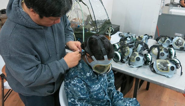 Custom Fit CBRN Masks Protect Deployed Sailors